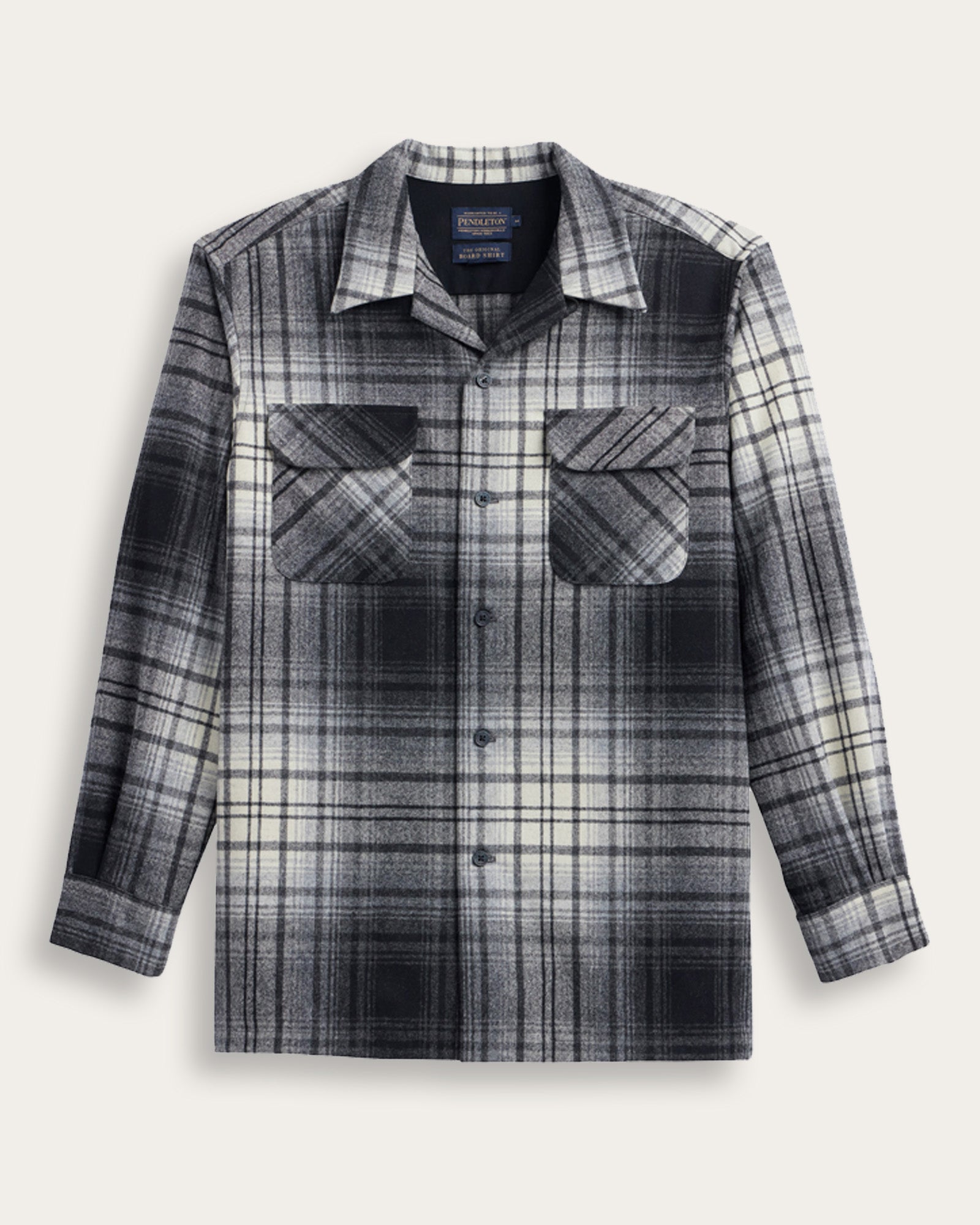Pendleton Board Shirt Black/White Ombre